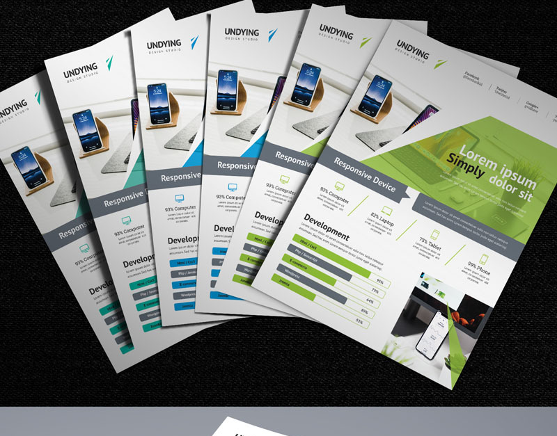Responsive Device Flyer - Corporate Identity Template