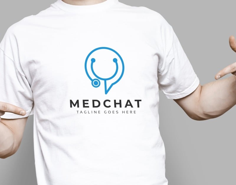 Medical Chat Logo Template #80314 - TemplateMonster