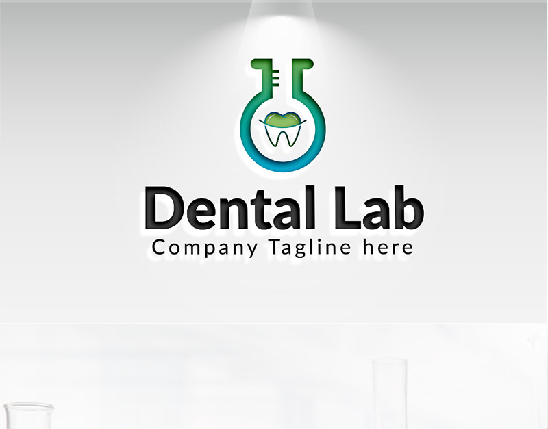 Plantilla de logotipo de laboratorio dental - TemplateMonster