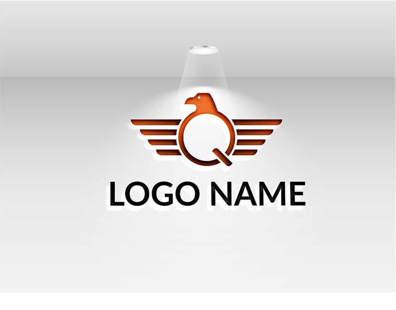 Q Bird Design Logo Template #80303 - TemplateMonster