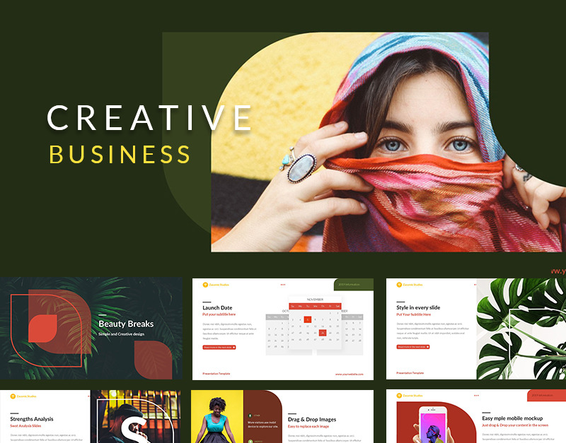 Creative Business PowerPoint template - TemplateMonster