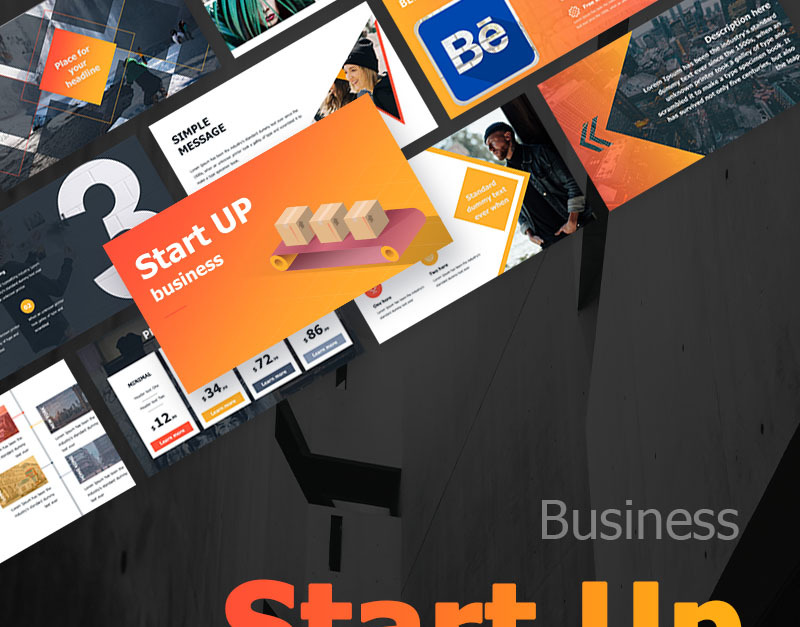 Start Up Business - PowerPoint template - TemplateMonster