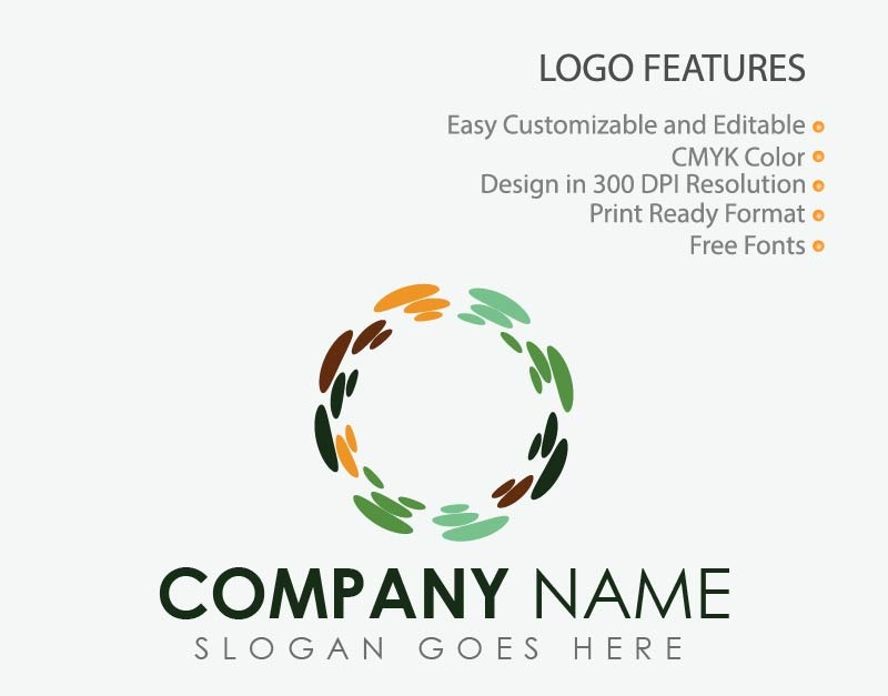 Colorful Circle Logo Template #80718 - TemplateMonster