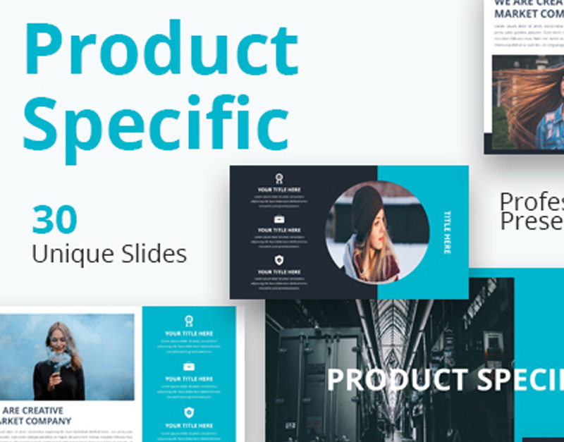 Modèle PowerPoint spécifique au produit - TemplateMonster