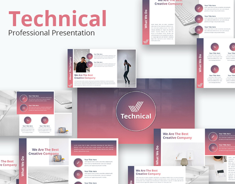 Technische PowerPoint-Vorlage #80948 - TemplateMonster