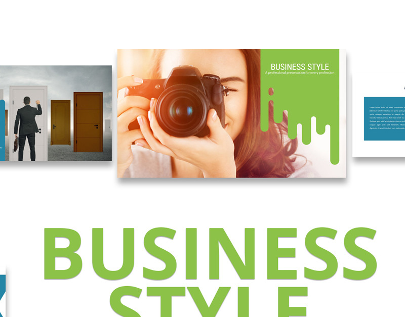 Business Style Powerpoint Presentation Template PowerPoint template
