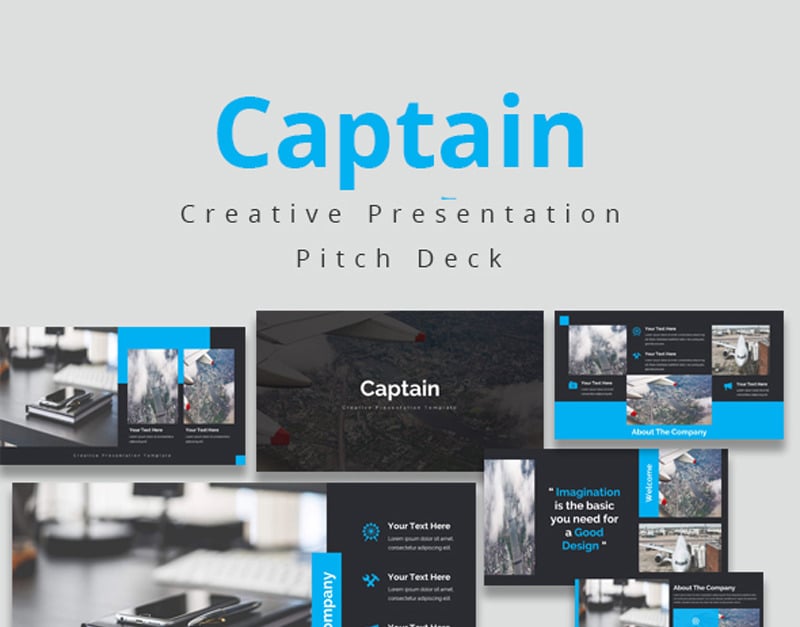 Captain PowerPoint template #81164 - TemplateMonster