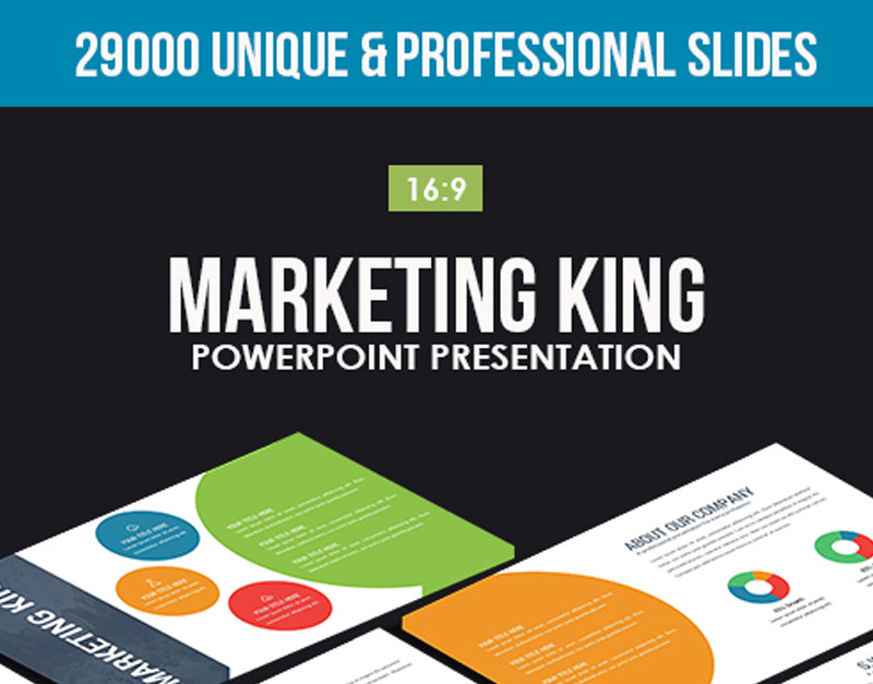 Marketing King PowerPoint template #81162 - TemplateMonster