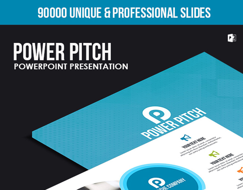 Power Pitch PowerPoint template #81145 - TemplateMonster