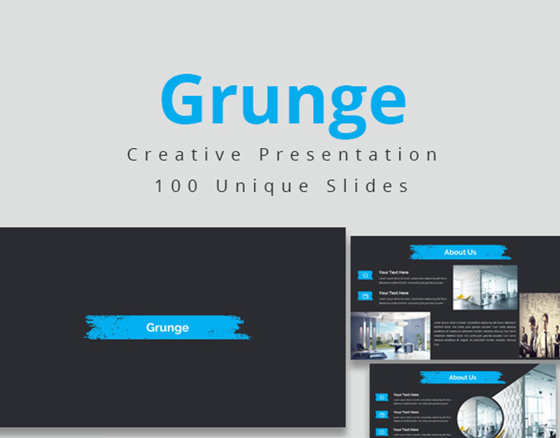Grunge Google Slides #81244 - TemplateMonster