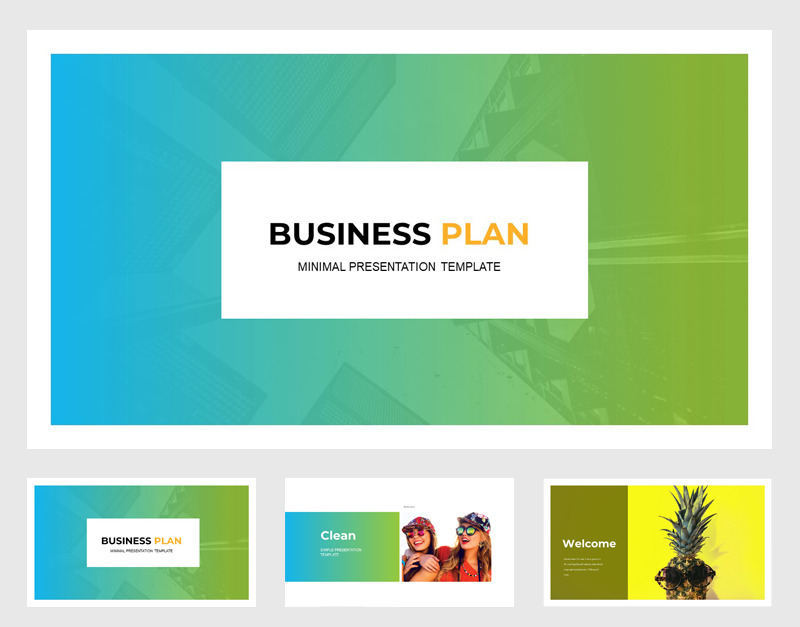 Modèle PowerPoint de plan d'affaires - TemplateMonster