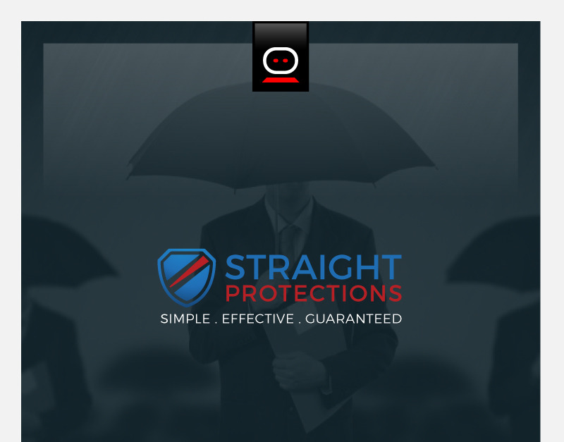 Straight Protections Logo Template #81393 - TemplateMonster
