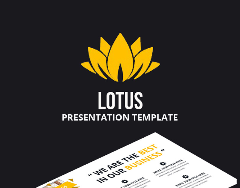 Lotus Google Slides #81649 - TemplateMonster