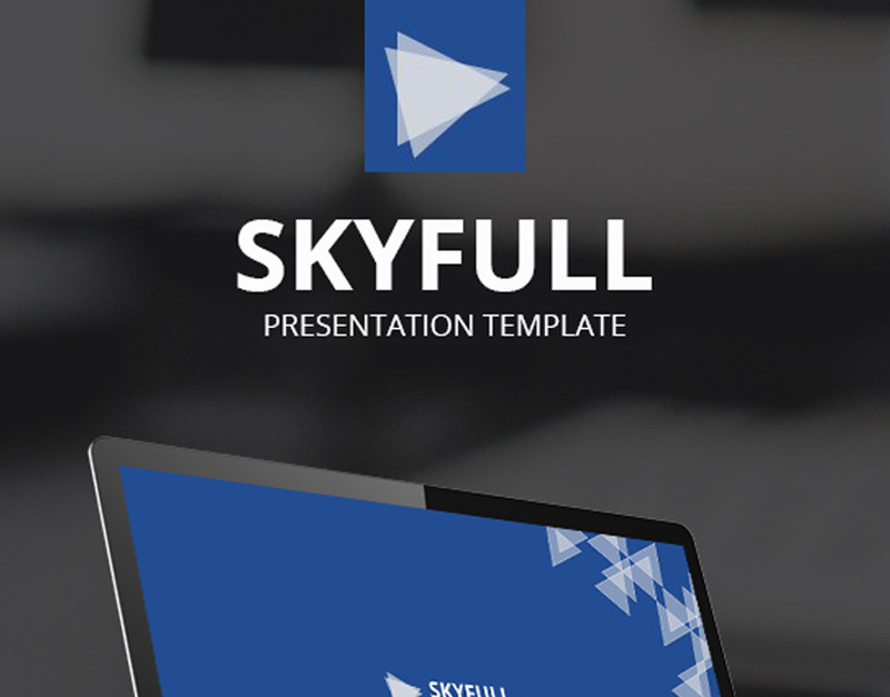 Skyfull PowerPoint template #81658 - TemplateMonster