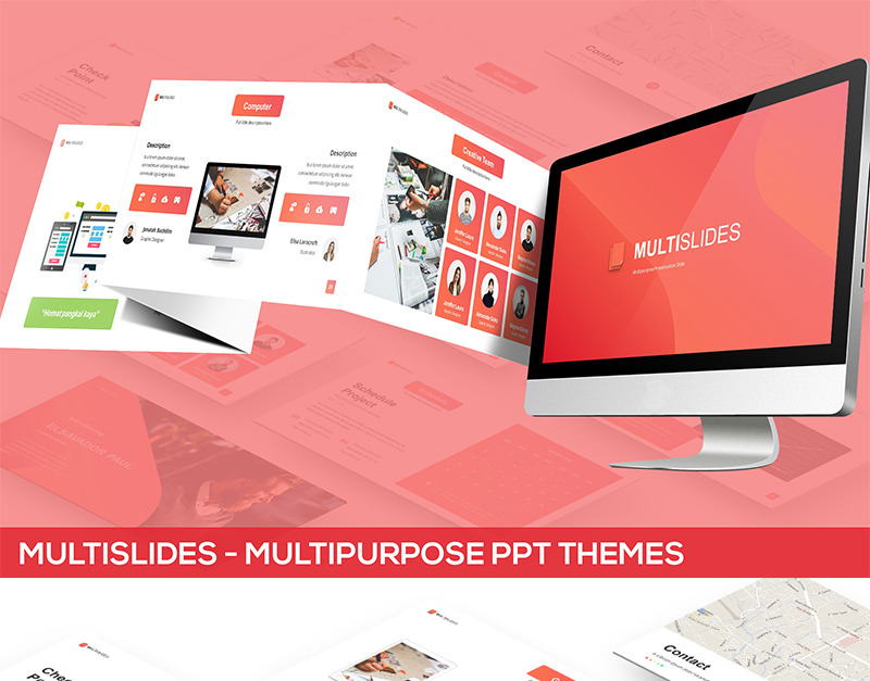 MultiSlides - Multipurpose Gradient Presentation PowerPoint template