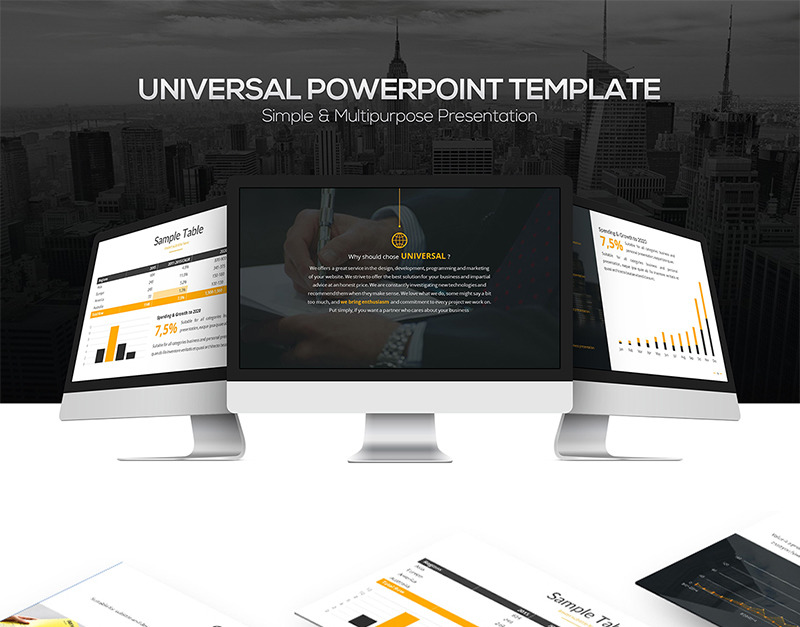 Universal PowerPoint template #81866 - TemplateMonster