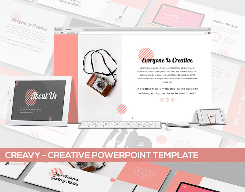 Creavy - Creative PowerPoint template - TemplateMonster