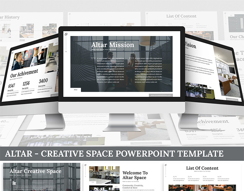Altare - modello di PowerPoint spazio creativo