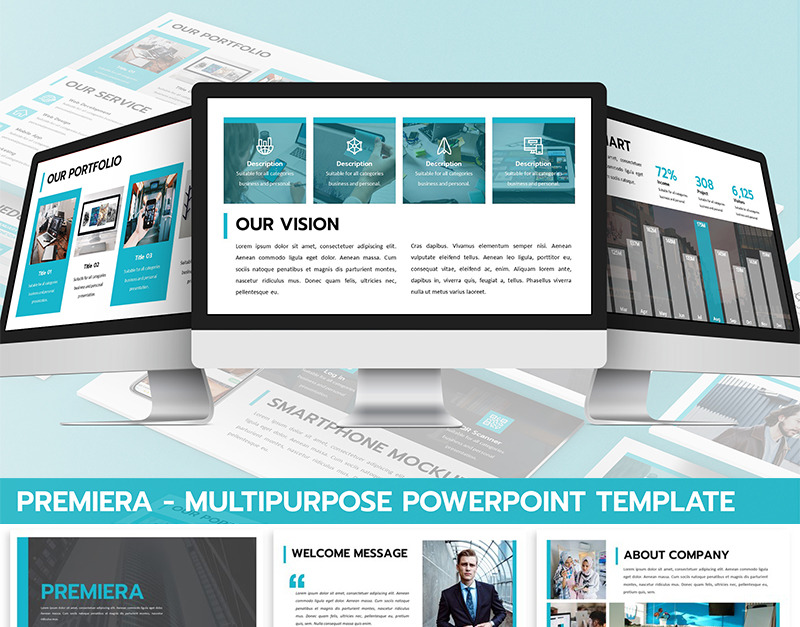 Premiera - Multipurpose PowerPoint template - TemplateMonster