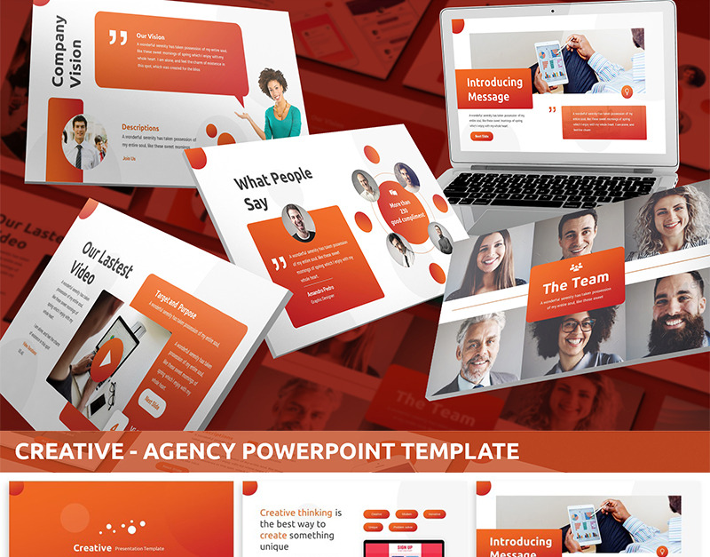 Creative - Agency PowerPoint template - TemplateMonster