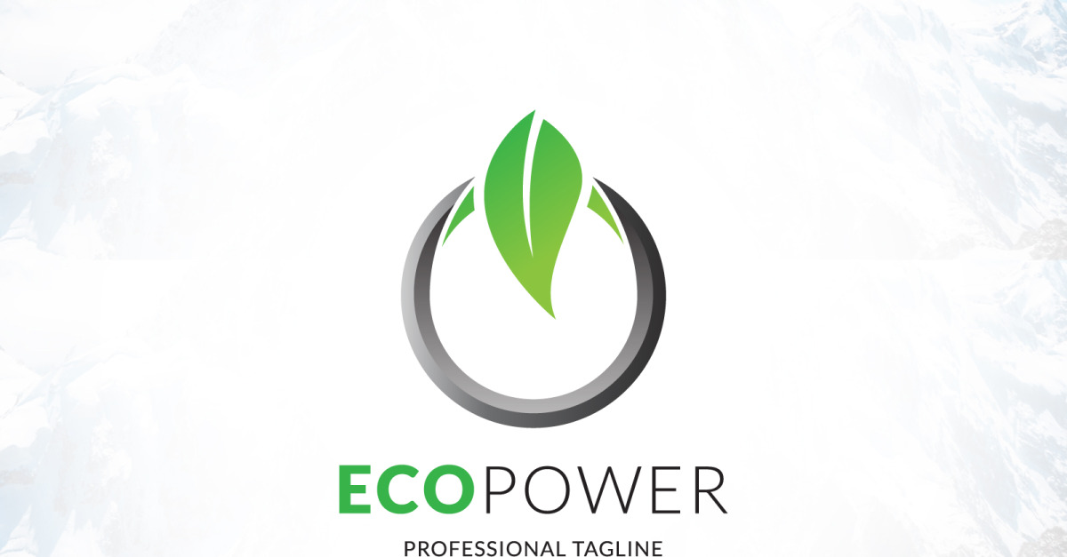 Bio Power Technology Eco Logo Design - TemplateMonster