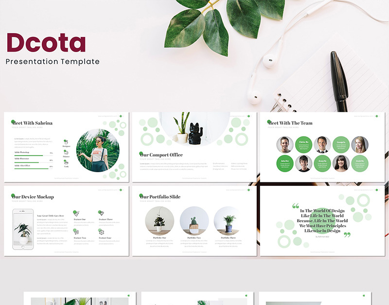 Dcota PowerPoint template #82787 - TemplateMonster