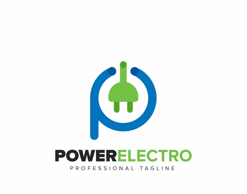 Power Electric Logo Template #82715 - TemplateMonster