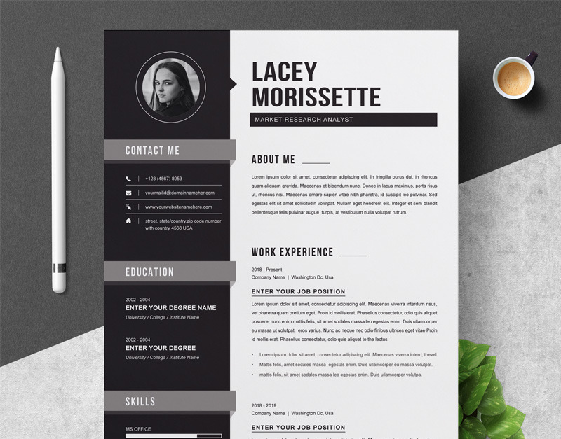 Lacey Resume Template #83020 - TemplateMonster