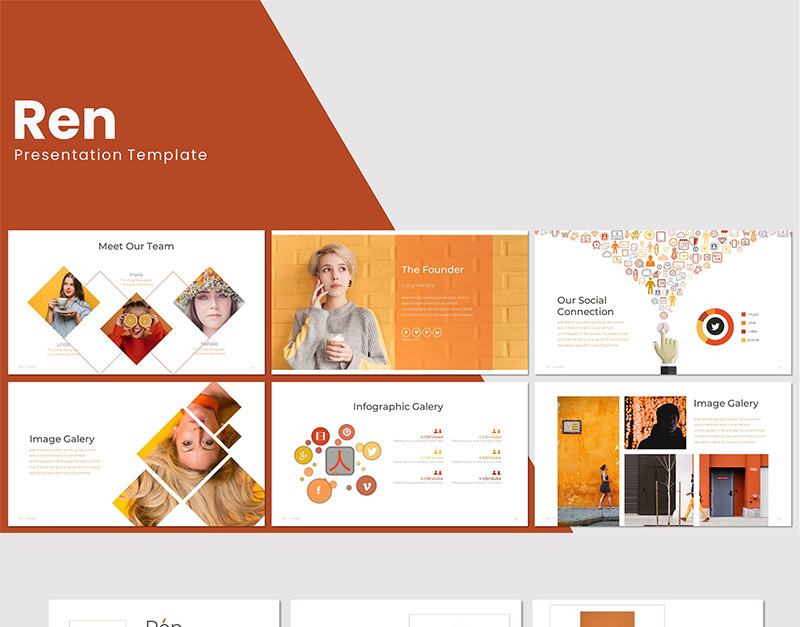 Ren PowerPoint template #83075 - TemplateMonster