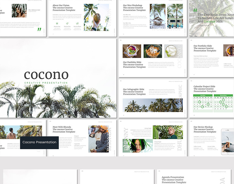 Coco plantilla de PowerPoint #83127 - TemplateMonster