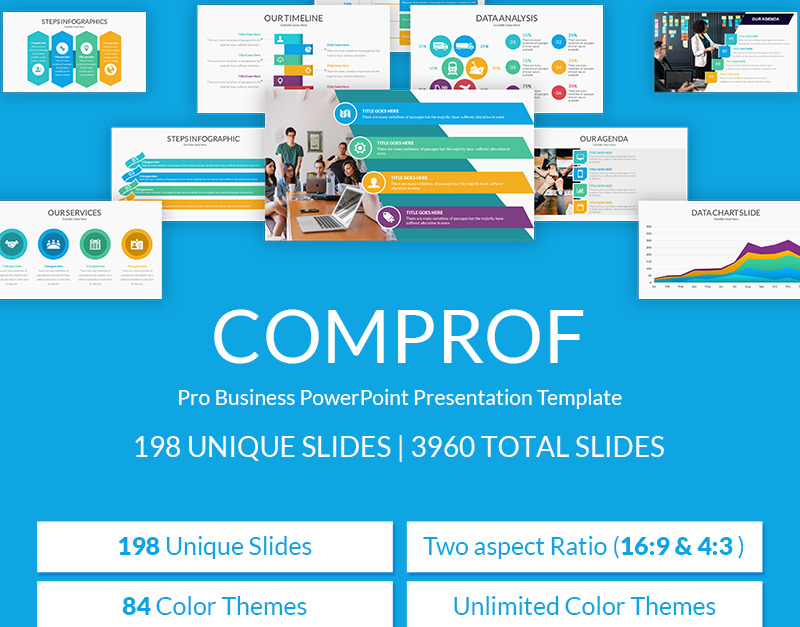 Comprof Multipurpose Business Modèle de présentation PowerPoint Modèle PowerPoint