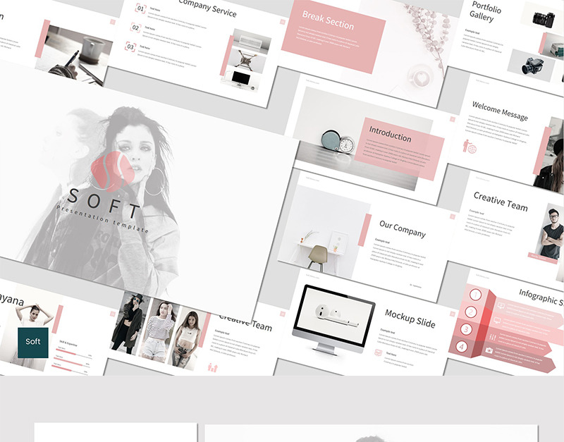 Soft PowerPoint template #83171 - TemplateMonster