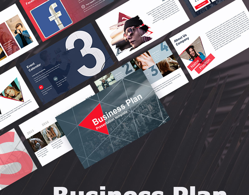 Modèle PowerPoint de plan d'affaires - TemplateMonster