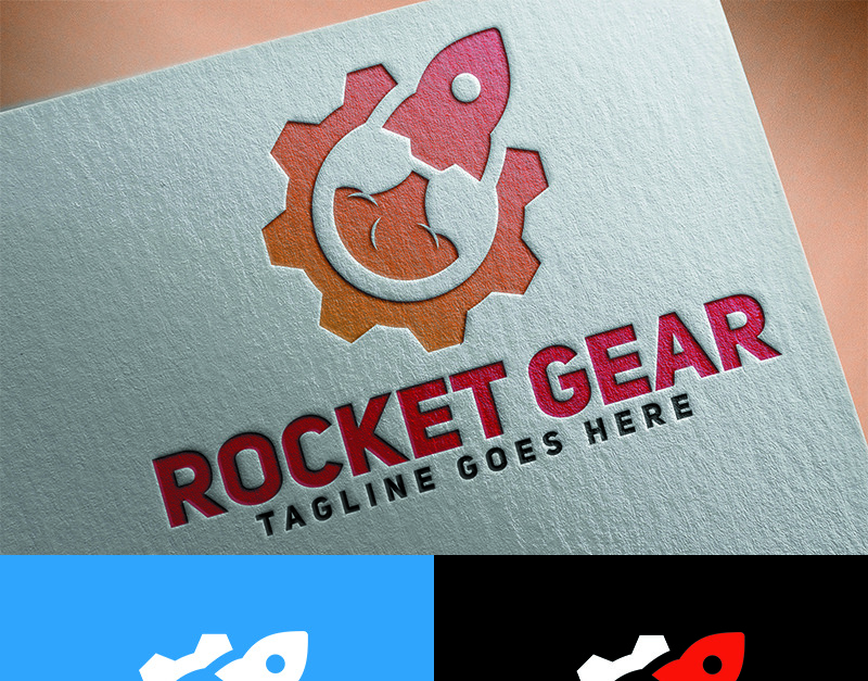 Raketa Gear Logo šablona #83556 - TemplateMonster