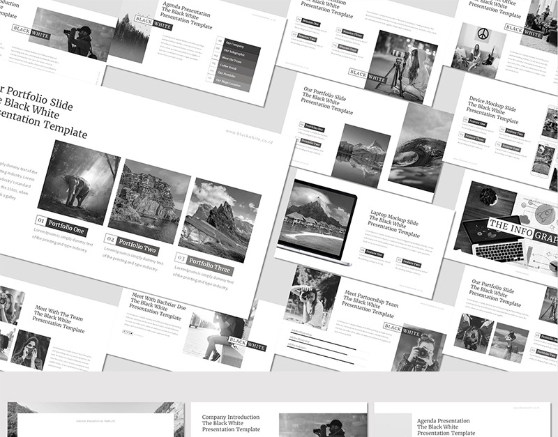 Black White - Google Slides #83762 - TemplateMonster