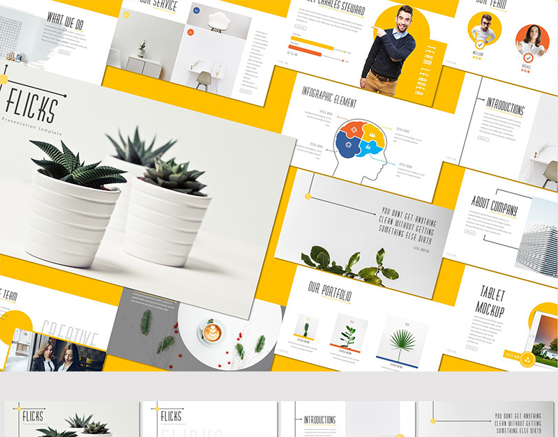 Flicks - PowerPoint template #83829 - TemplateMonster