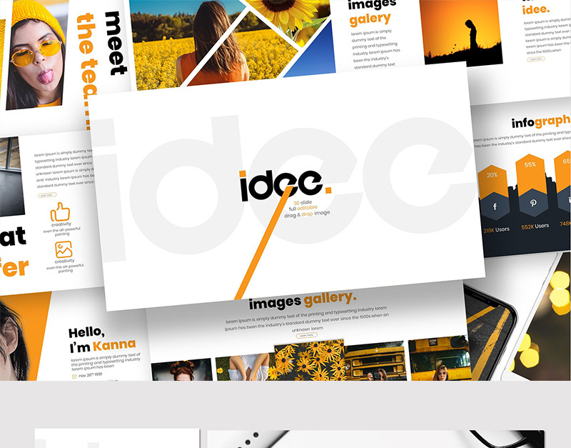 Idee - Modello PowerPoint #83817 - TemplateMonster