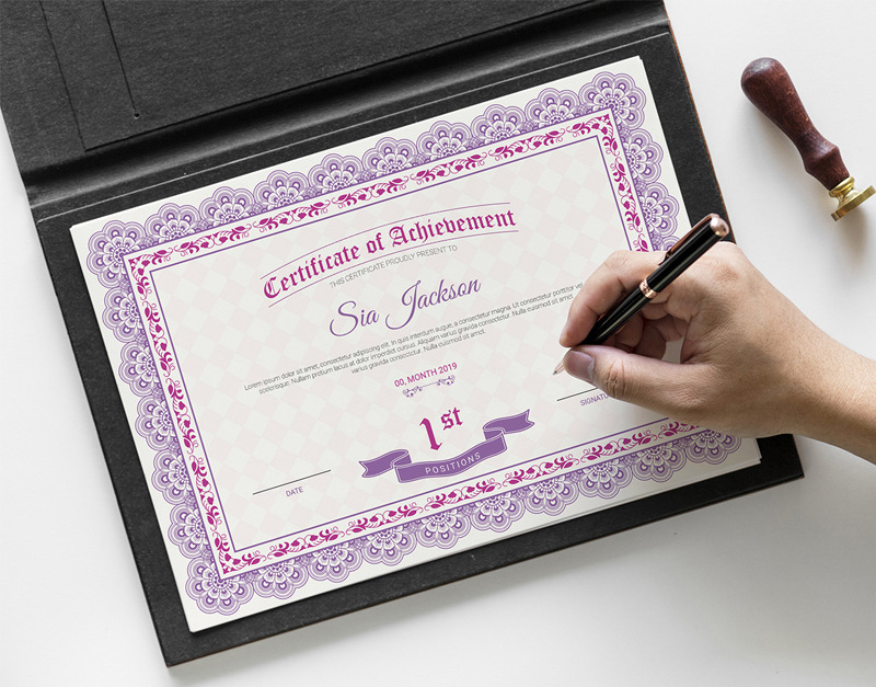 Sia Certificate Template #84052 - TemplateMonster