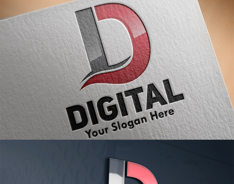 Digital Business Logo Template #84243 - TemplateMonster