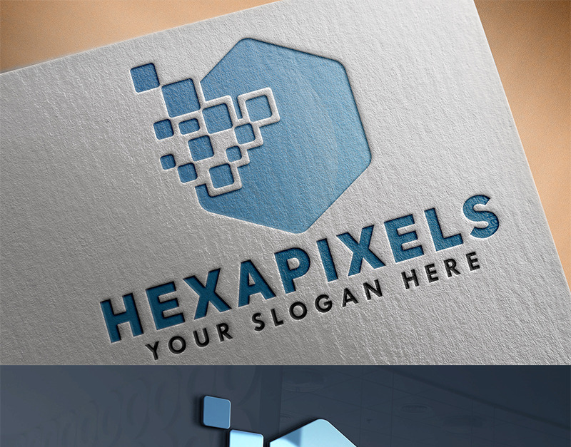 Hexa Pixels Logo Template #84226 - TemplateMonster