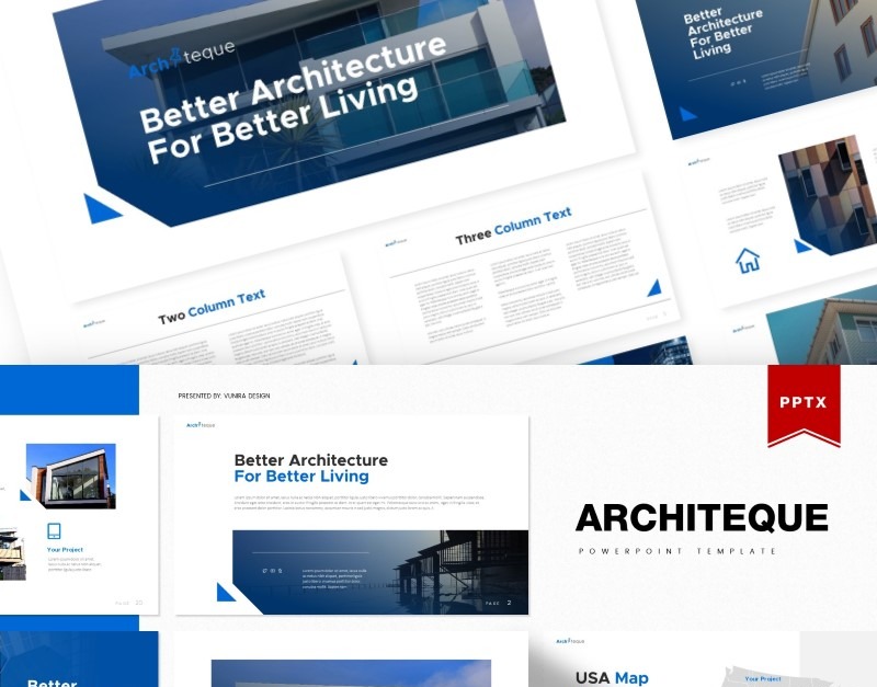 Architetto | Modello PowerPoint #84334 - TemplateMonster