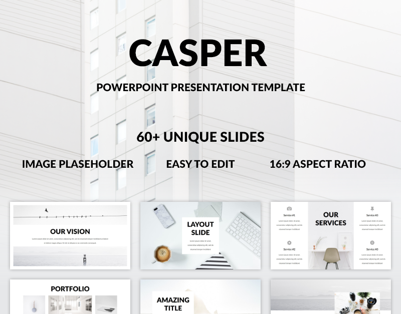Casper PowerPoint-Vorlage #84313 - TemplateMonster