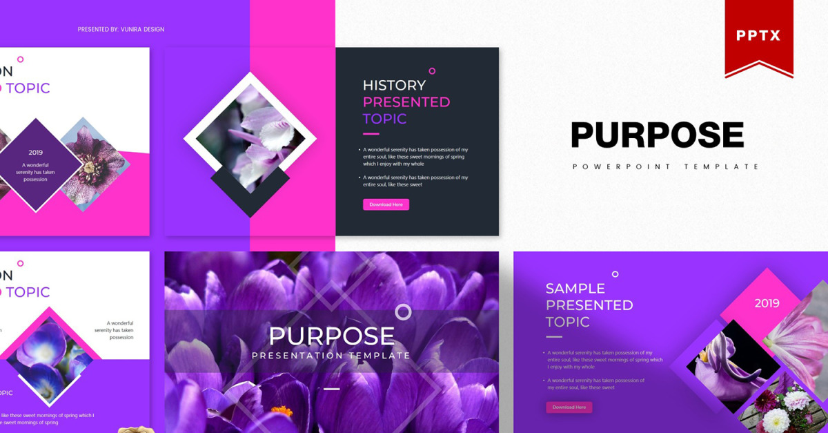 Purpose | PowerPoint template #84328 - TemplateMonster