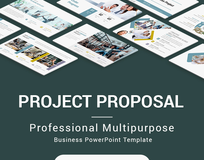 Modèle PowerPoint de proposition de projet - TemplateMonster