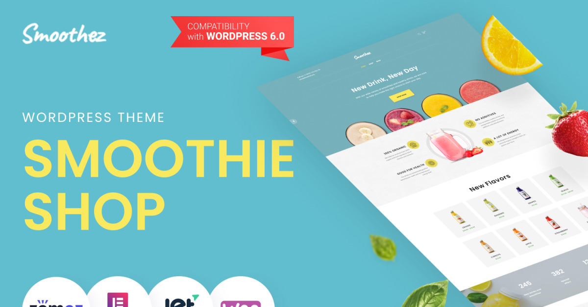 Smoothez - Organic Smoothie Store ECommerce Modern Elementor ...