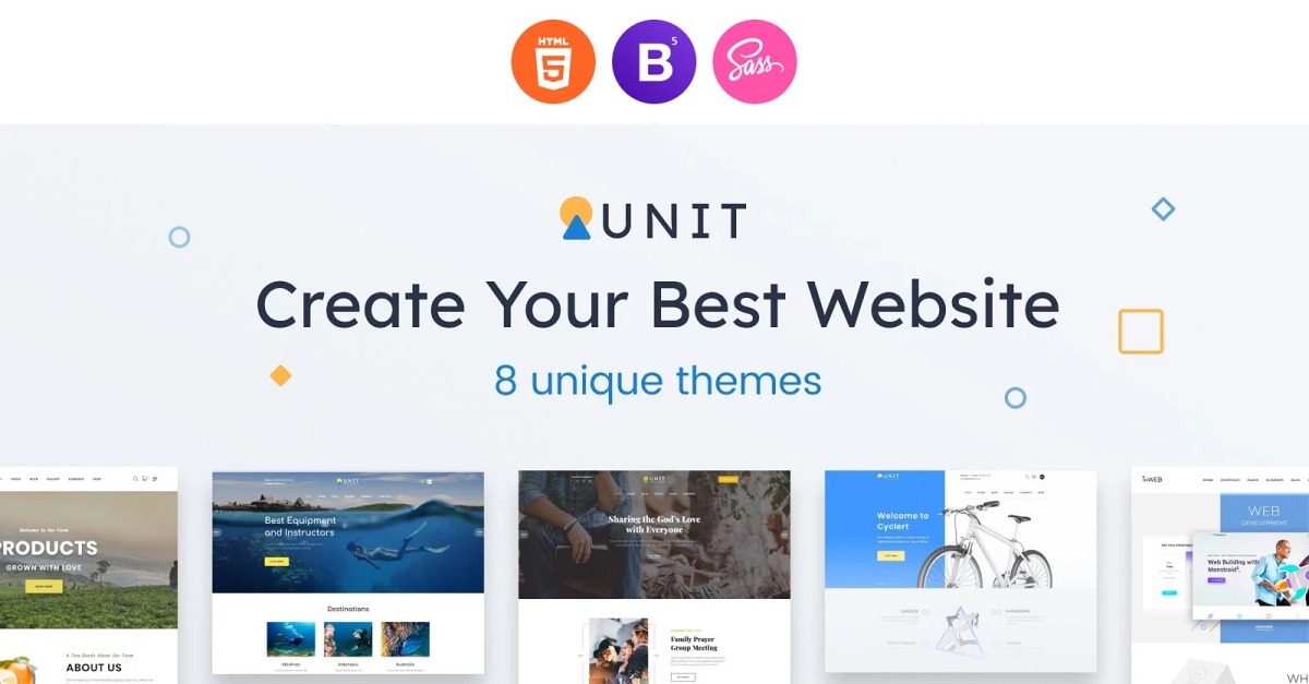 Unit - Multipurpose Modern Bootstrap 4 Website Template