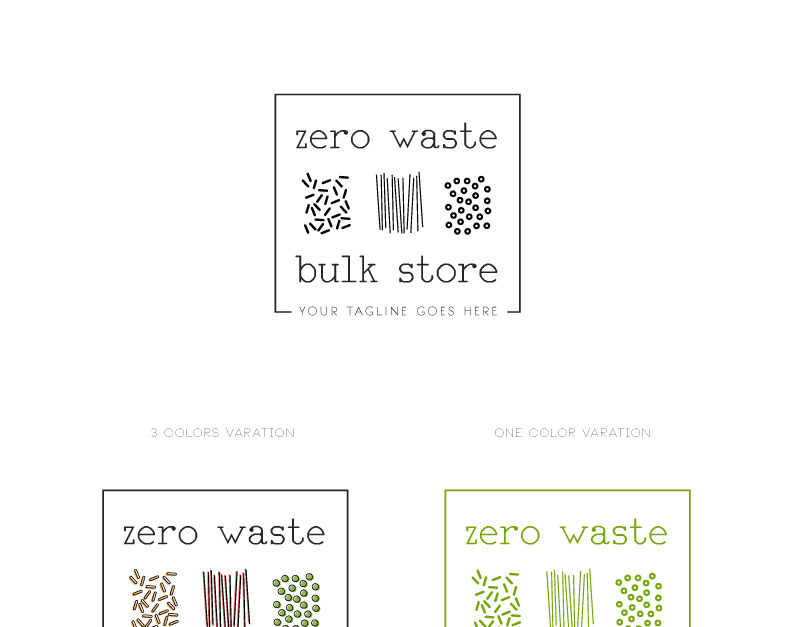 Bulk Food Store Logo Template #85335 - TemplateMonster