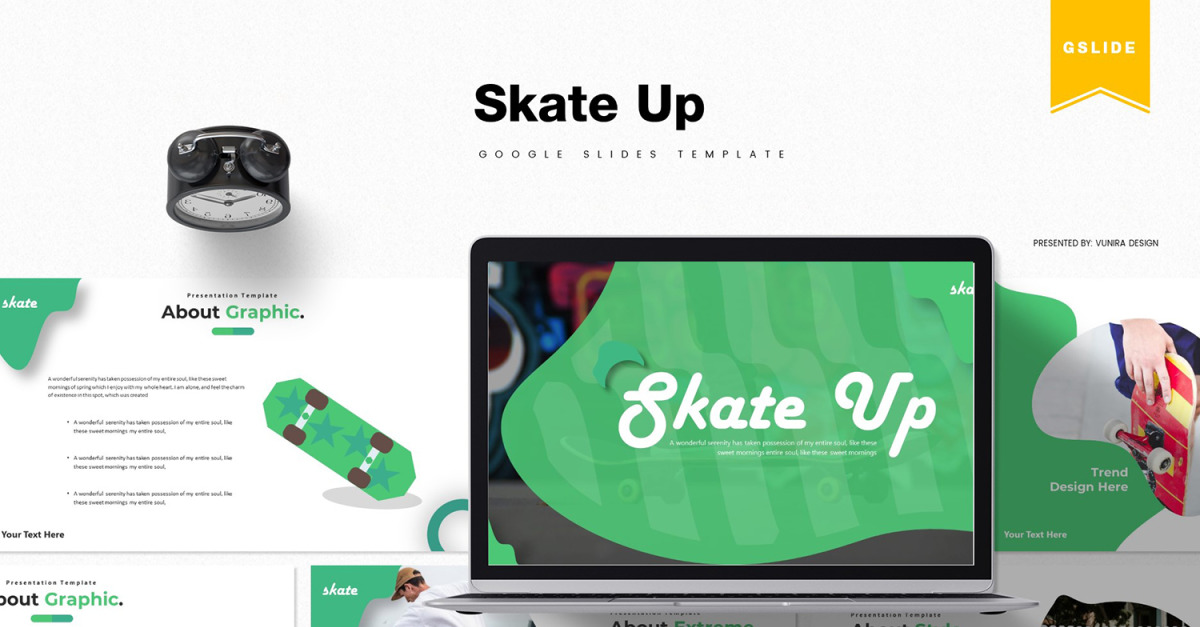 Skate Up | Google Slides #85452 - TemplateMonster