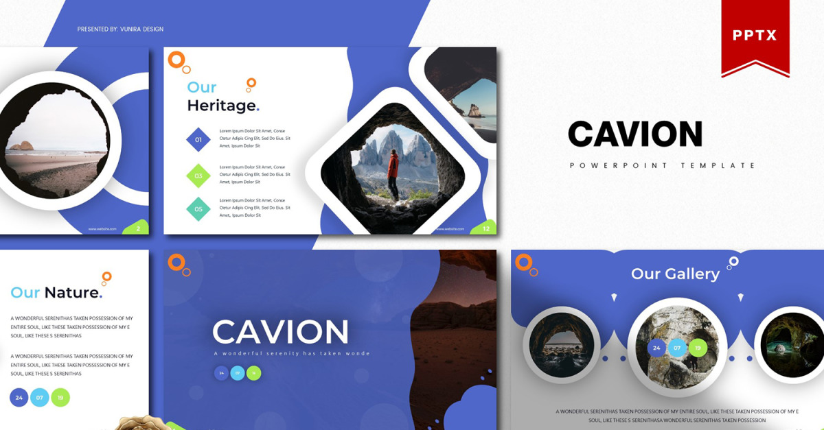Cavion | PowerPoint template #85676 - TemplateMonster