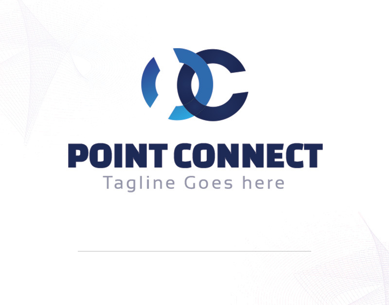 Point Connect Logo Template #85648 - TemplateMonster